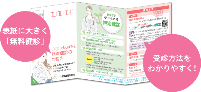 被扶養者向け健診受診勧奨ツール ｜ 製品情報 ｜ 株式会社サンライフ企画